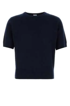 JIL SANDER Midnight Wool Blend Sweater - Blue