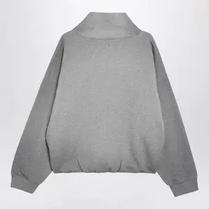 Acne Studios Melange Fleece Sweatshirt With Logo - Gray
