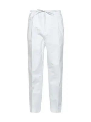 Bottega Veneta Cotton Poplin Drawstring Trousers - Multicolor