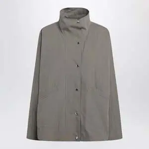 TOTEME Windbreaker In Clove Grey Cotton Blend - Gray