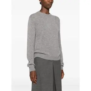 Prada Cashmere Crystal-embellished Pullover - Gray