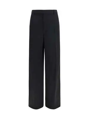 Saint Laurent Fluid Grain De Poudre Trousers