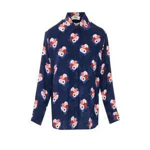 Fendi Bouquet Motif Shirt - Blue