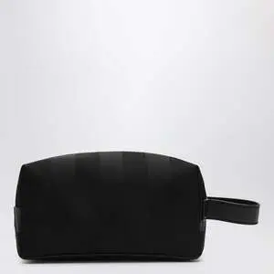 Fendi Lui Beauty Case In Pequin Nylon - Black