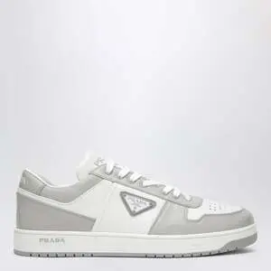 Prada Downtown Sneakers In /crystal Leather - White