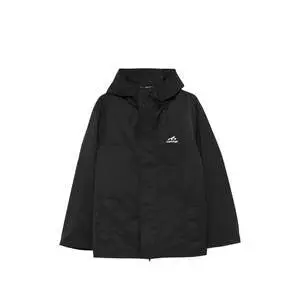Balenciaga Jackets Hooded Jackets - Black