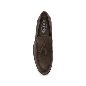 TOD'S Suede Tassel Loafers