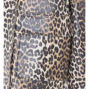 GANNI Laminated Leopard Jacket
