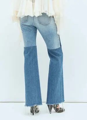 Chloé Flared Patchwork Jeans