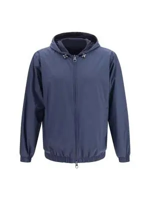 Loro Piana Windmate Hooded Bomber - Blue