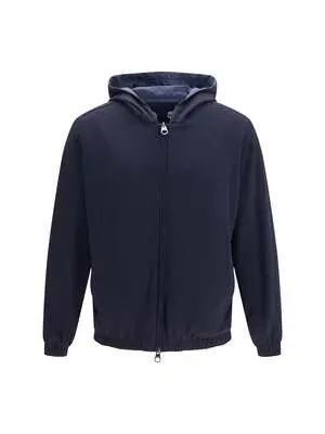 Loro Piana Windmate Hooded Bomber - Blue