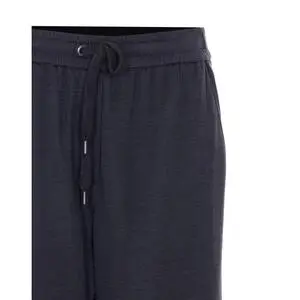 Brunello Cucinelli Wide Pants With Precious Stripe - Gray