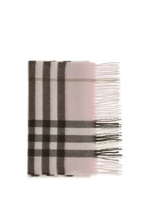 Burberry Check Cashmere Scarf - Pink