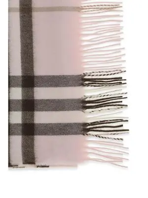 Burberry Check Cashmere Scarf - Pink