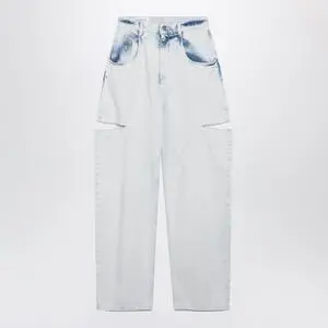 MAISON MARGIELA Cotton Denim Cut-out Jeans - Blue