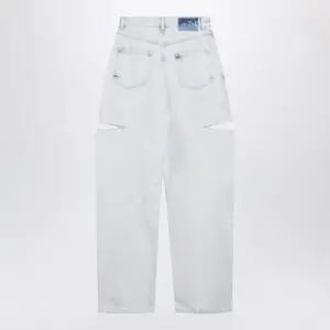 MAISON MARGIELA Cotton Denim Cut-out Jeans - Blue