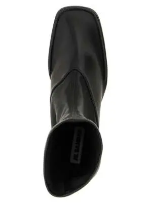 JIL SANDER Nappa Ankle Boots