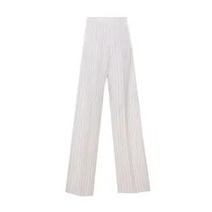 Max Mara Striped Flare Trousers - White