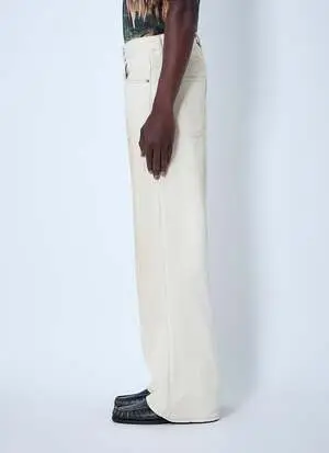Acne Studios Paint-splatter Wide-leg Denim Jeans