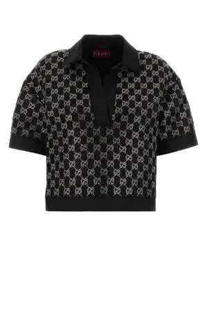 Gucci Boucle Polo Shirt - Black