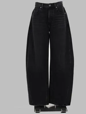 Alexander Wang Jeans Blow Up Con Logo In Strass - Multicolor