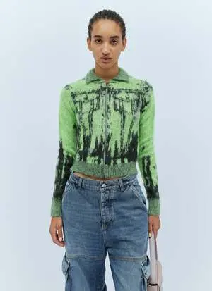 DIESEL® M-taphos Fuzzy Sweater - Green