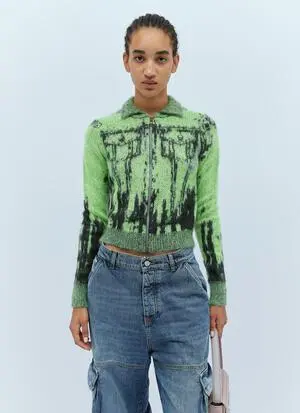 DIESEL® M-taphos Fuzzy Sweater - Green