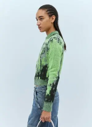 DIESEL® Mohair Blend Sweater - Green