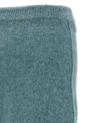 JIL SANDER Wool Knit Skirt - Blue