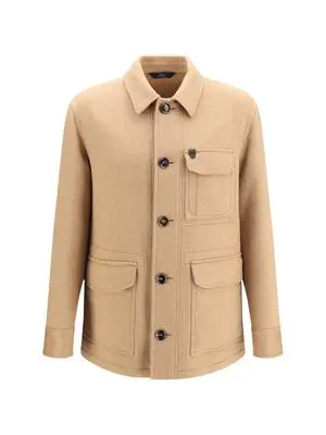 Brioni Workwear Cashmere Jacket - Cream
