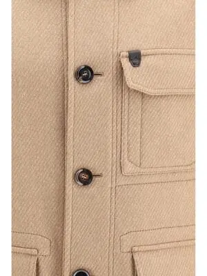 Brioni Workwear Cashmere Jacket - Cream
