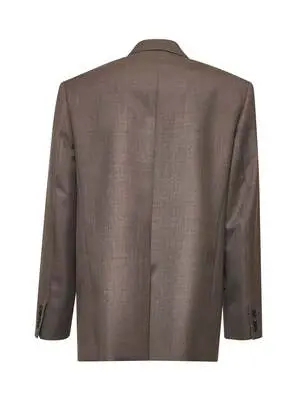 Saint Laurent Grey Wool Chiné Yves Blazer