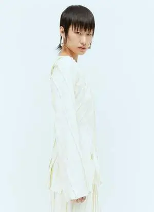 Bottega Veneta Fringe Hem Panel Top