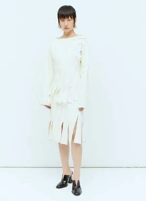 Bottega Veneta Fringe Hem Panel Top