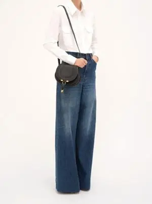 Chloé Leather Small Cross Body Bag - Black
