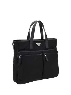 Prada Logoed Tote Bag