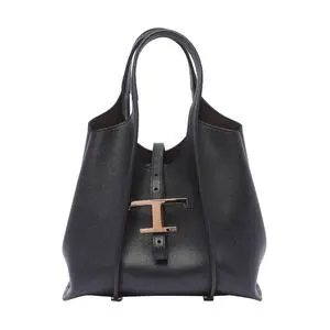 TOD'S T-timeless Shopping Bag - Black