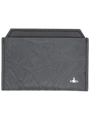 VIVIENNE WESTWOOD Leather Card Holder - Black