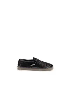 Bottega Veneta Woven Leather Slip-on Sneakers - Multicolor