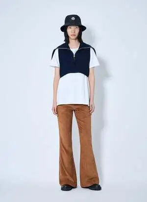 Moncler Zip-front Knit Vest - Blue