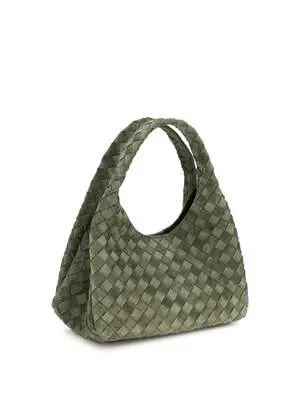 Bottega Veneta Small Campana Shoulder Bag - Green