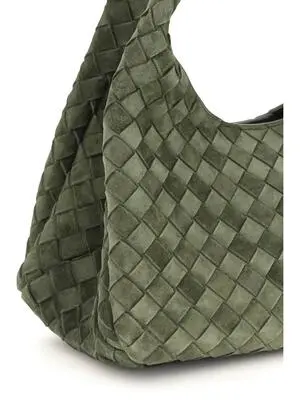 Bottega Veneta Small Campana Shoulder Bag - Green