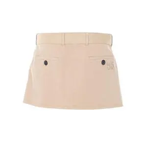 Miu Miu Old Gabardine Miniskirt