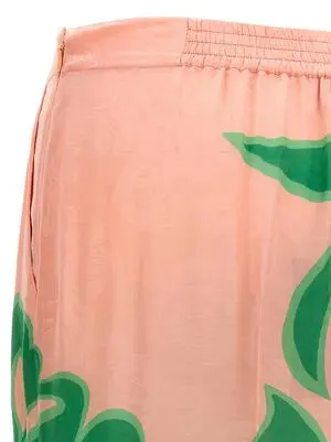 Etro Printed Silk-blend Trousers - Pink