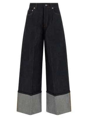 Givenchy Cotton Turn-up Jeans - Blue