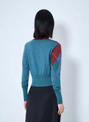 VIVIENNE WESTWOOD Argyle Cropped Cardigan