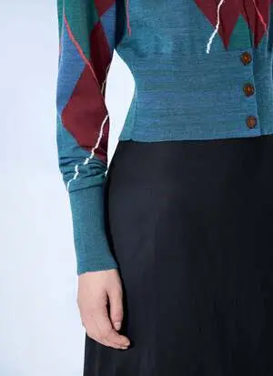 VIVIENNE WESTWOOD Argyle Cropped Cardigan