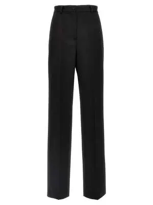 Dolce & Gabbana Wool Gabardine Tuxedo Trousers - Black