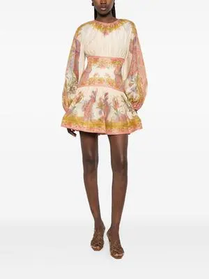 Zimmermann Indra Cotton Mini Dress - Multicolor