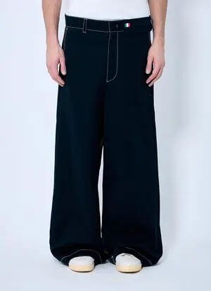 Moncler 8 Palm Angels Wide-leg Pants - Black